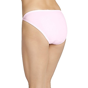 Jockey Women's Underwear Elance String Bikini - 3 Pack, Ivory/Light/Pink Shadow, 6