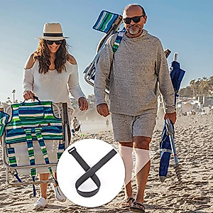 LUTER Patio Umbrella Strap, 6pcs Adjustable Parasol Straps Nylon Patio Umbrella Tie Strap for Wind Patio Umbrella Secure Strap Hook and Loop Straps Patio Umbrella Accessories (Grey)