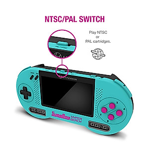 Hyperkin SupaBoy Portable Pocket Console for Super NES/Super Famicom (Hyper Beach) - Super NES;