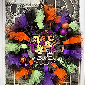 Charmed Halloween Orange, Black and Purple Tulle Each roll 6 inch by 25 Yards, 3 spools