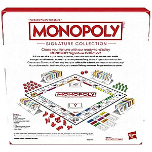 Monopoly Signature Collection Family Board Game for 2 to 6 Players, Premium Packaging and Components, in-Box Storage, Family Game for Ages 8+