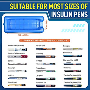 Insulin Cooler Travel Case for Diabetic Organize Medication Insulated Cooling Bag, Orange