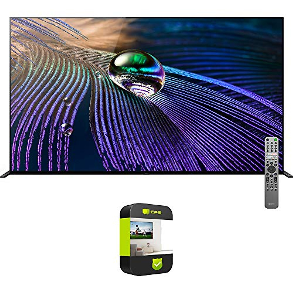 Sony XR55A90J 55 inch OLED 4K HDR Ultra Smart TV Bundle with 1 YR CPS Enhanced Protection Pack