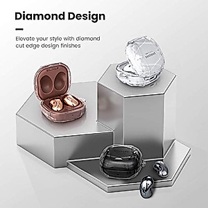 Goton Compatible for Samsung Galaxy Buds 2 pro Case(2022)/ Galaxy Buds 2 Case (2021)/ Galaxy Buds Pro Case (2021) / Galaxy Buds Live Case (2020),Hard PC Shockproof Protective Cover with Keychain