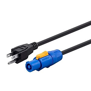 Monoprice NEMA 5-15p to powerCON Connector Cable - 1.5 Feet, 16AWG, With SJT-Rated Jacket - Stage Right Series