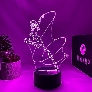 JoyLamp Ladybug from Miraculous - Official JoyLamp x Miraculous Collection - 16 Colors + Remote Control - Miraculous 3D Lamp