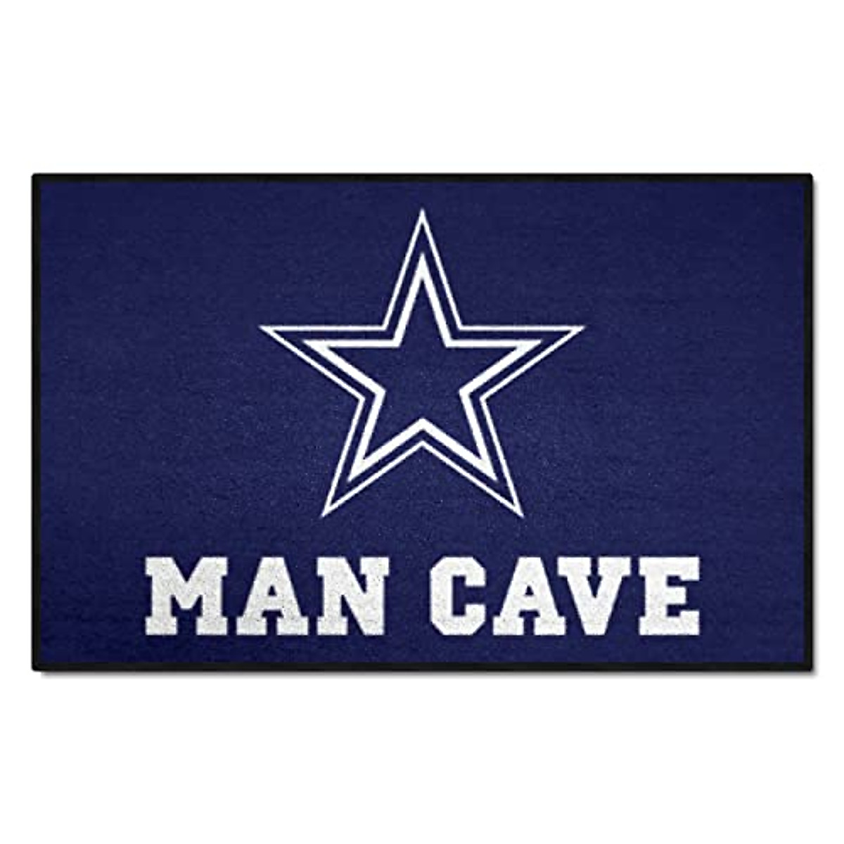 FANMATS 14293 Dallas Cowboys Man Cave Starter Mat Accent Rug - 19in. x 30in. | Sports Fan Home Decor Rug and Tailgating Mat
