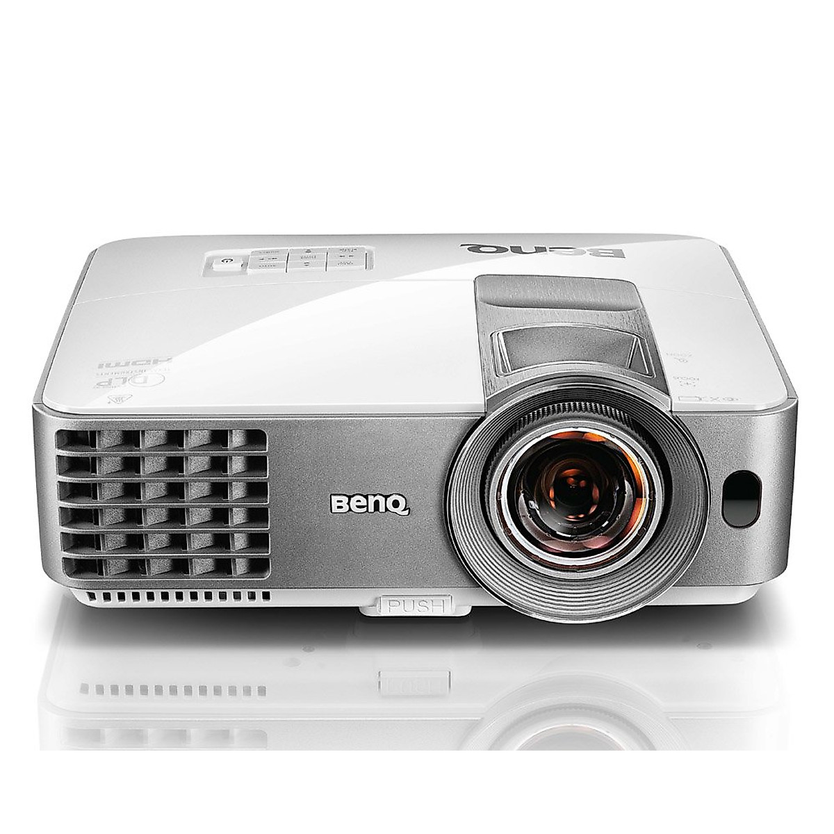 BenQ WXGA DLP Short Throw Projector (MW632ST), 3200 Lumens, WXGA 1280x800, HDMI, 10W Speaker, Keystone, 87”@4.5ft, 1.2x Zoom (Renewed)