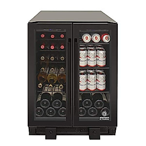 Vinotemp EL-BWC102-02 Touch Screen Beverage Wine Cooler, Black