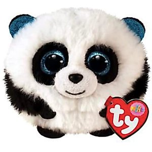 TY Toys Teeny Puffies Panda Bamboo - 10 CM,Black/White,2009130