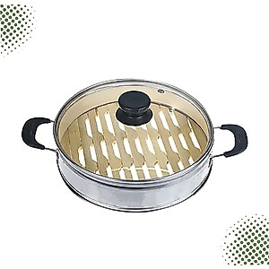 Food Steamer Basket Bamboo buns steamer cookware steamer kitchen steamer semi-steel Steamed Dumplings Cage Stainless Steel Steamer