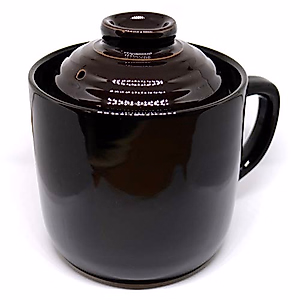 Rice Cooking Mug (Black) for 1 Cup, Microwave Rice Cooker (Japan Import)