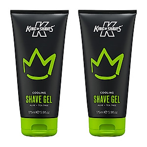 King of Shaves Cooling shave gel Aloe+Tea tree 2x175ml