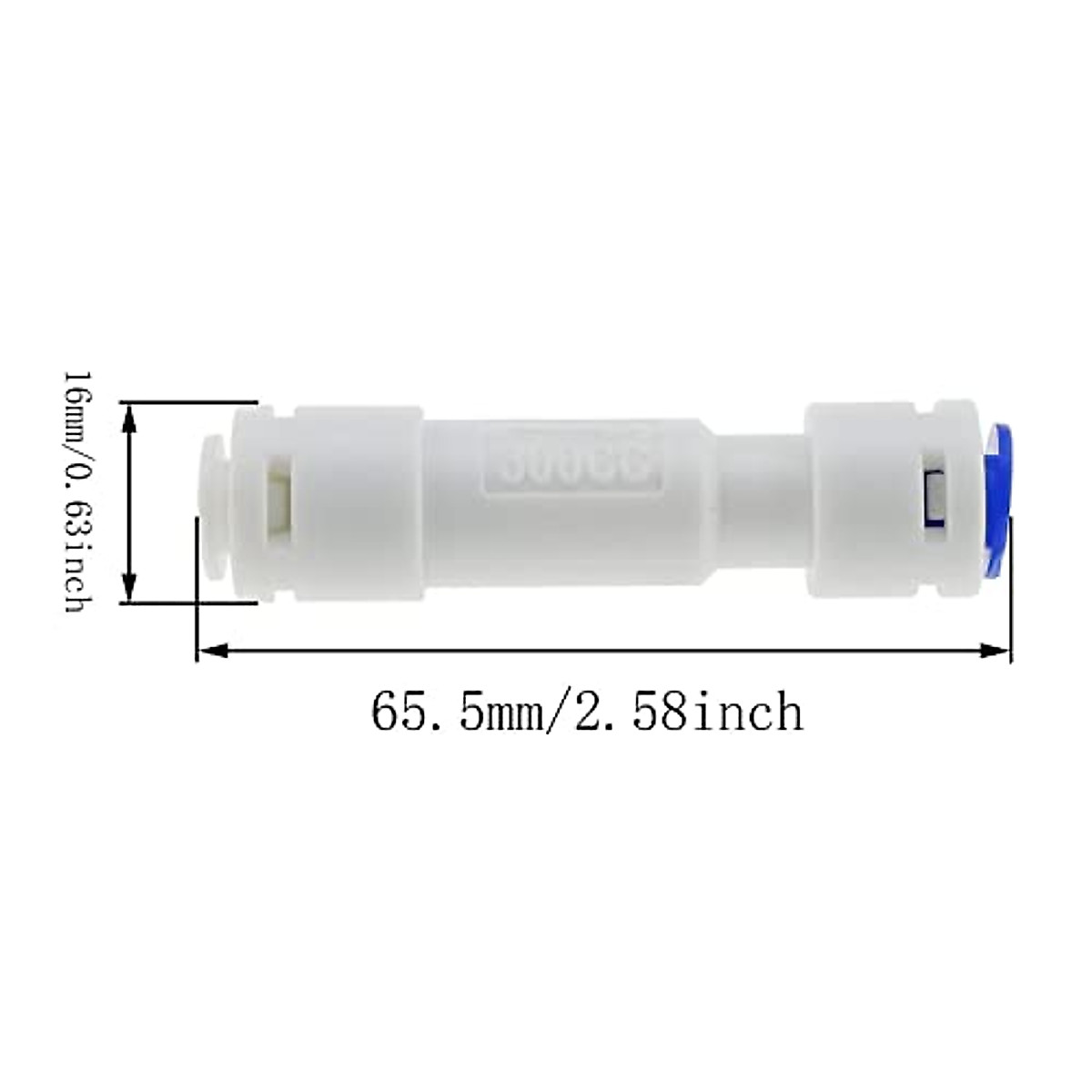 ZZHXSM Flow Restrictor 2PCS 1/4inch 300CC Flow Restrictors with Quick Connect for RO Reverse Osmosis
