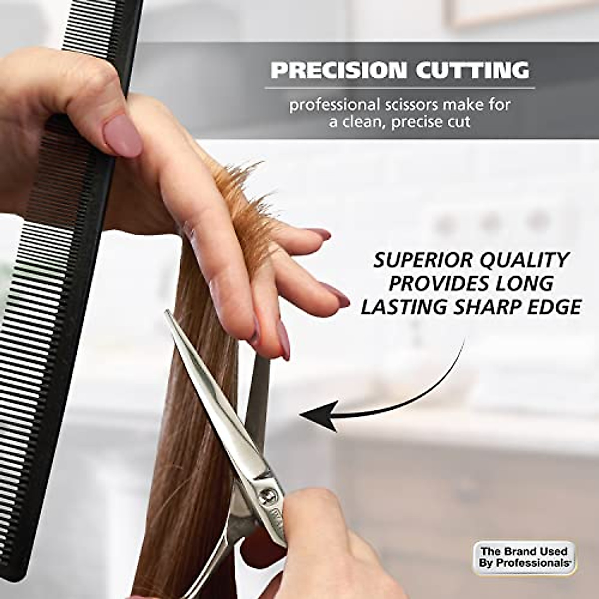 Wahl Clipper High-Performance Stainless-Steel Haircutting Shears for Extreme Precision Cutting, Trimming at Home - Model 3012