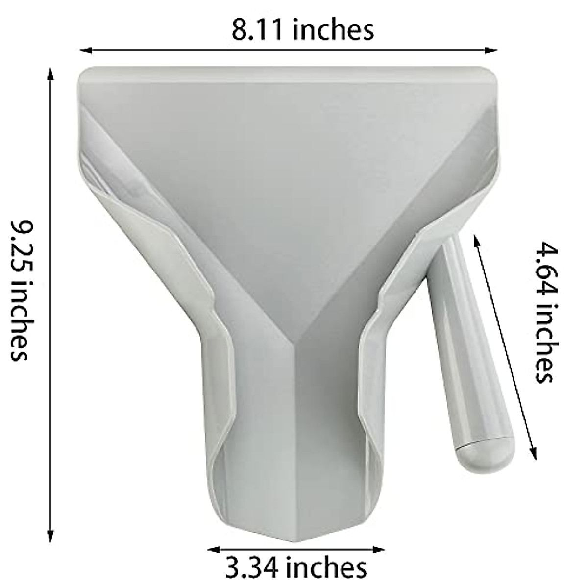 HugeLooy French Fry Bagger Scoop, Commercial Fry Bagger Scooper, Food French Fries Shovel Fry Scoop (Right Handle)