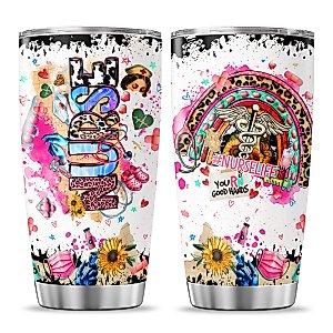 HUBUPU Nurse Gifts, Tumbler 20 Oz With Lid And Straw, For Cups Tumblers Nursing Women School Coffee Nurses Week, Nurse Nurse Life