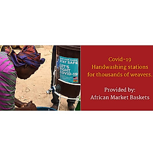 AFRICAN MARKET BASKET Shopping Tote, 1 EA