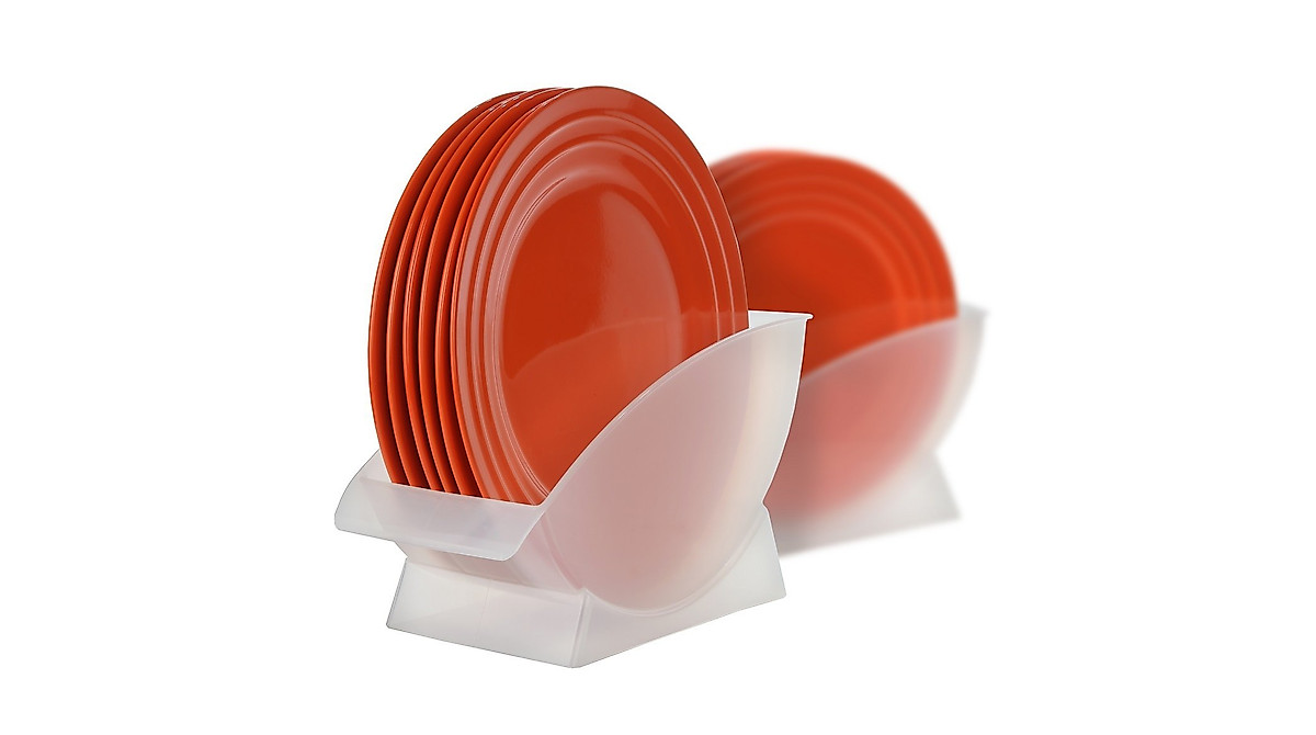 Home-X 11-Inch Dinner Plate Holder - Store Plates Upright