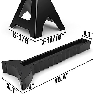 BIG RED AT43202BR Torin Steel Jack Stands: 3 Ton (6,000 lb) Capacity, Black, 1 Pair