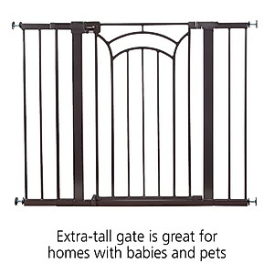 Safety 1St Décor Easy Install Tall & Wide Baby And Pet Gate With Pressure Mount Fastening