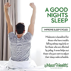 Maxi Health Chewable Sleep Aid Tablets - Natural Supplement for Children and Adults - Helps Fall Asleep Faster and Stay Sleeping Longer (Chewable, 200 Count)