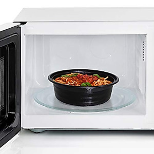 TRIPAK Plastic Microwaveable Food Containers with Lids 32 oz | BPA Free | Stackable | Leakproof | Microwave/Dishwasher/Freezer Safe