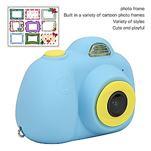 Yadoo Cartoon Digital Camera, Kids Camera with 2 Inch HD Screen, 1080P Mini Camera for Birthday Festival Gift, Smiling Snapshot, Comes with Flash, Smart Focus, Dual Camera, Educational Toy