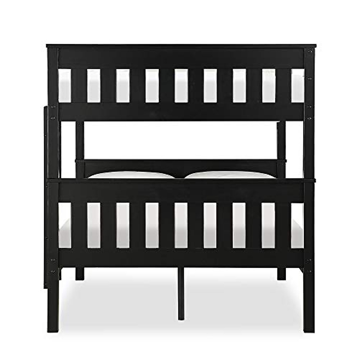 Dorel Living Moon Full over Full Bunk Bed with USB Port, Black
