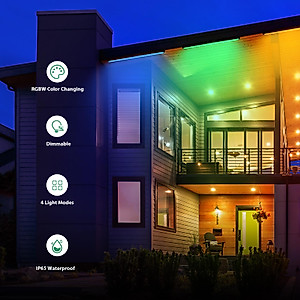 Landscapestation LED Wall Washer Light 72W, 40" 5000K Daylight Heavy Duty LED Wall Washing Light Bar, Waterproof Outdoor Lighting for Landscape, Garage, Church, Farms, Yard, Building Lighting