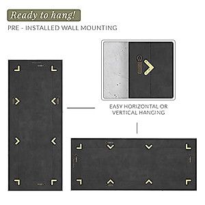 Barnyard Designs Rustic Farmhouse Full Length Mirror - Wood Frame Floor Standing Bedroom Mirror (58" x 24" / White)