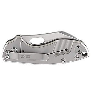 COLUMBIA RIVER KNIFE & TOOL Pilar EDC Folding Pocket Knife: Compact Everyday Carry, Satin Blade with Finger Choil, Thumb Slot Open, Frame Lock Stainless Handle, Reversible Pocket Clip 5311