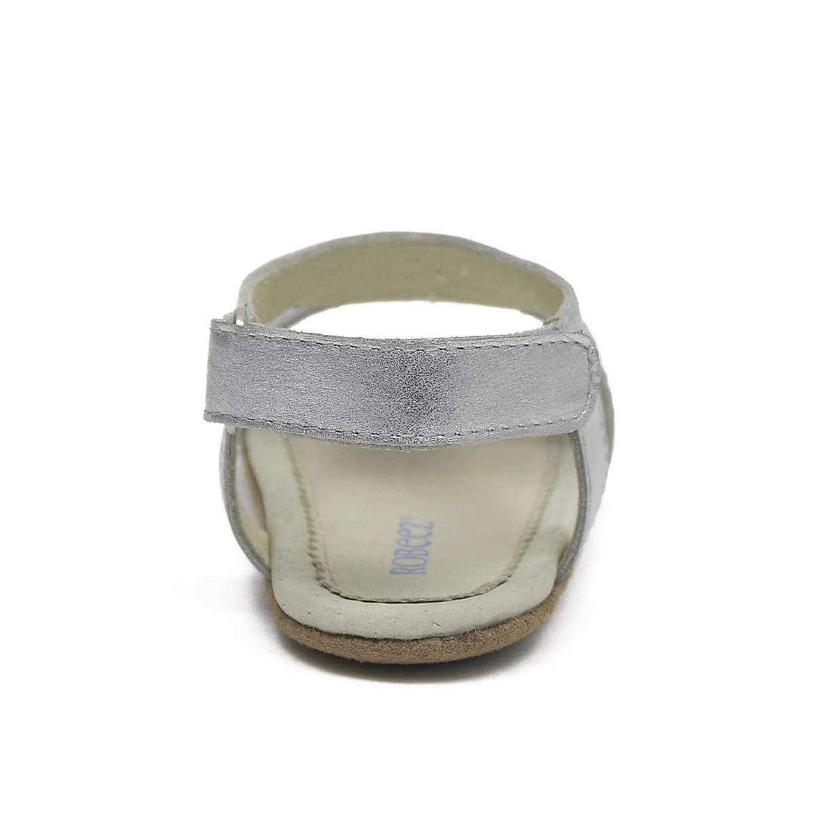 Robeez First Kicks Baby Girl and Unisex Sandals for Infant/Toddlers - Nakai White - 9-12 Months