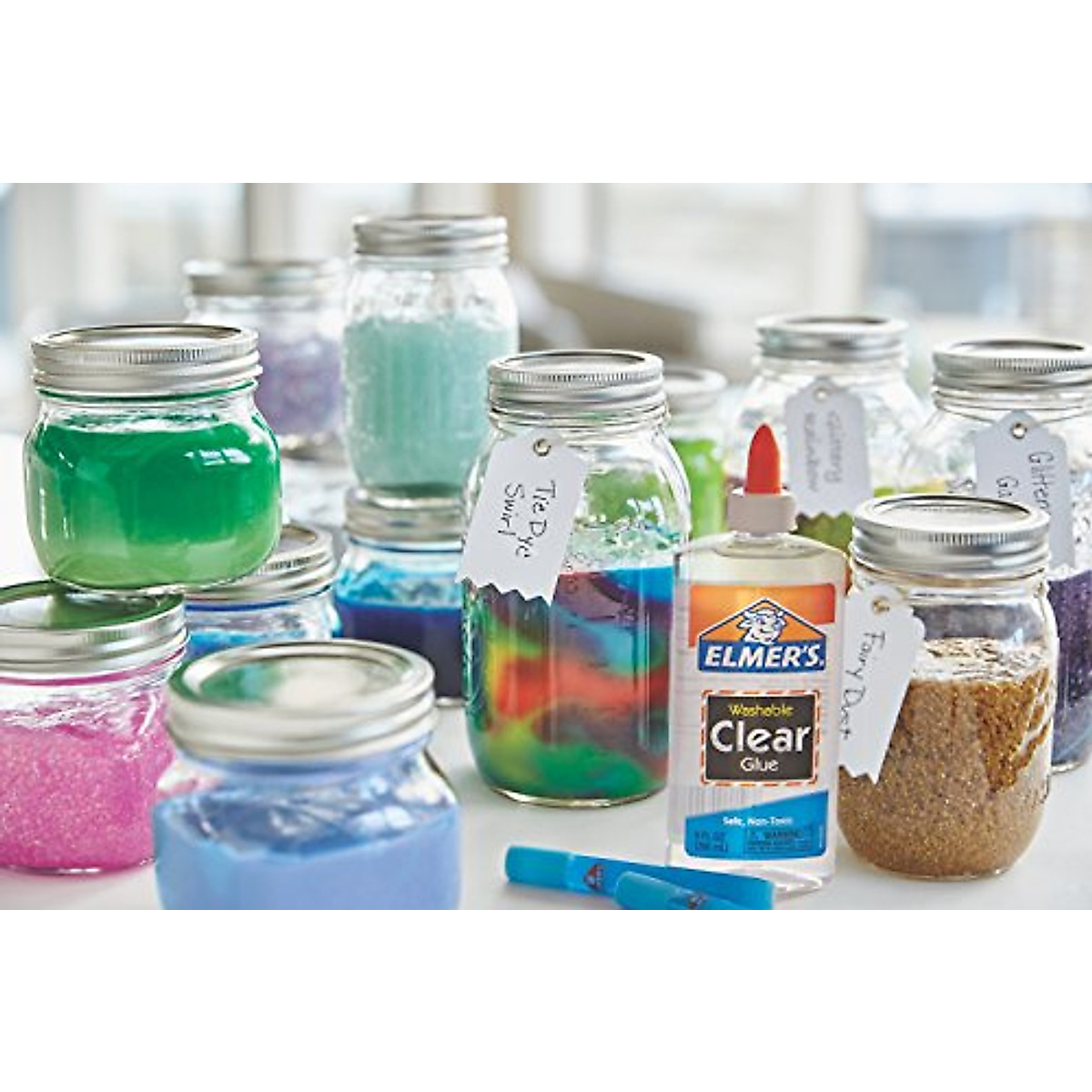 Elmer's Liquid School Glue, Clear, Washable, Pack of 3