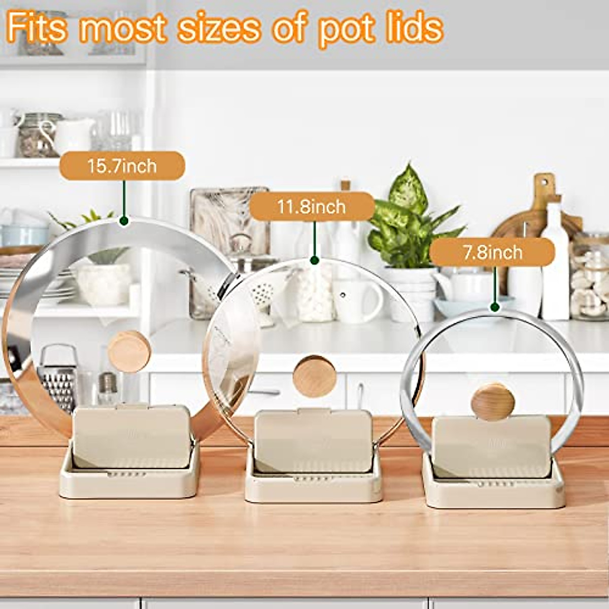 AIERSA Spoon Rest with Lid Holder for Stove Top (1 Pack)Spatula Ladle Pot Lid Utensil Rest for Countertop,Kitchen Gadgets Accessories for Cooking