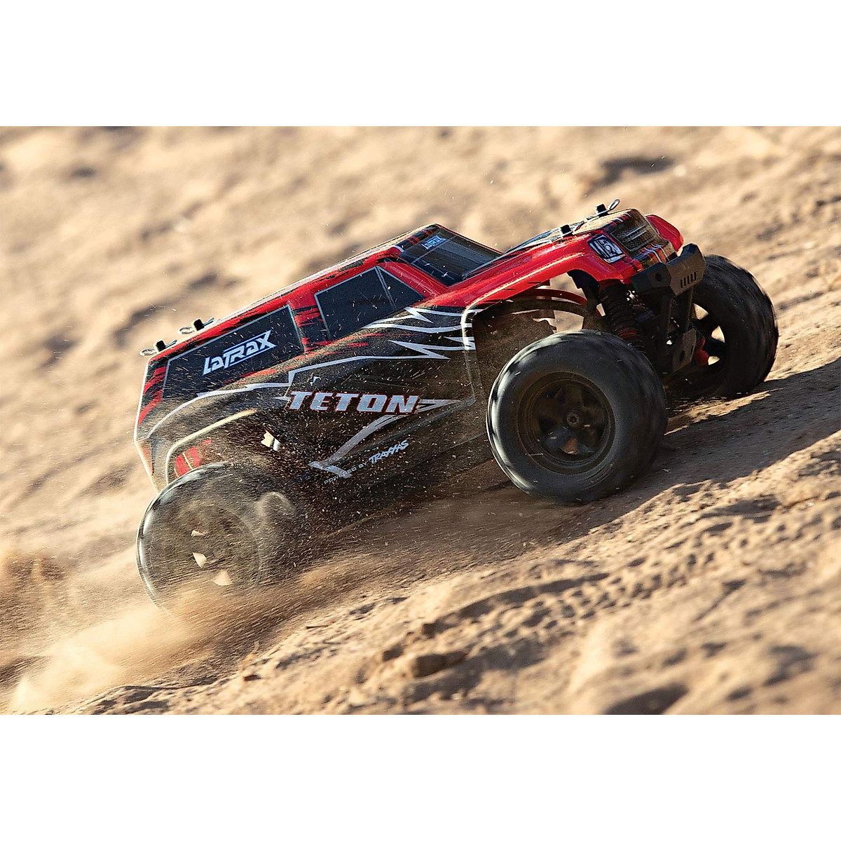 Traxxas 76054-5-REDX Teton 1/18 Scale 4WD Truck Fully Assembled Ready to Run 2.4