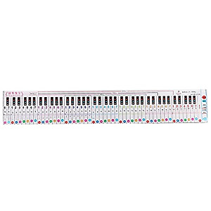 88 Key Piano Keyboard Note Chart Piano Keyboard Finger Simulation Practice Guide Use Complete Color Music Lesson Learning Aid Set Visual Tool for Beginners Finger Practice