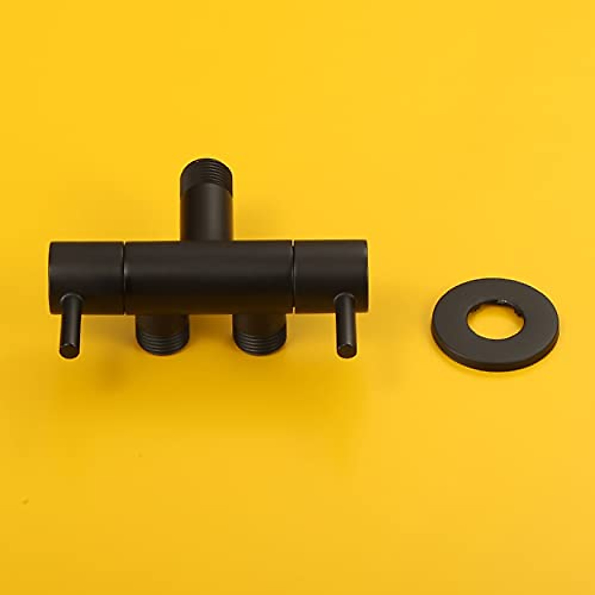 MINJING Bidet Sprayer for Toilet, Black Hand Held Bidet Toilet Sprayer, Baby Cloth Diaper Sprayer, Stainless Steel Bidet Sprayer for Personal Hygiene Brass T-Adaptor