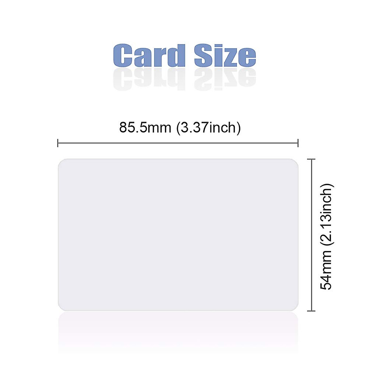 THONSEN 13.56MHz MIFARE Classic 1K RFID Smart Cards ISO14443A Blank RFID Hotel Key Cards Sublimation Printable (Pack of 100)