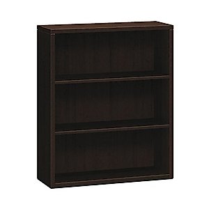 HON 10500 3-Shelf Bookcase Mocha