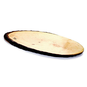 Boska Holland Cheese Board, European Ash Wood w. Polished Surface, Natural Bark, 22" x 8", Taste Collection