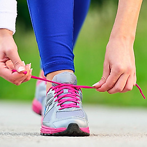 DELELE 2Pair Oval Shoes laces 42 Colors Half Round 1/4" Athletic ShoeLaces for Sport/Running Shoes Shoe Strings Navy Blue -45 inch