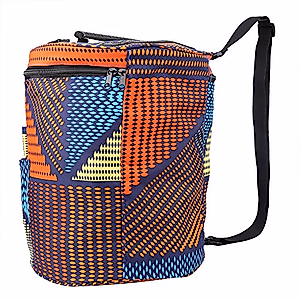 ZJchao Knitting Bag for Yarn Storage, Anti-Static Oxford Cloth Portable Knitted Round Storage Yarn Box Pocket for Accessories and Slits on Top to Protect Yarn and Prevent Pestering