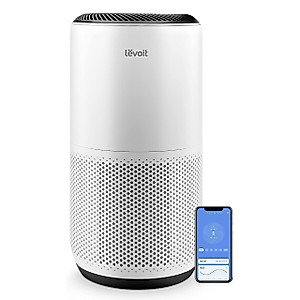 LEVOIT Air Purifiers for Home Large Room Up to 1980 Ft² in 1 Hr With Air Quality Monitor & LV-H135 Air Purifier Replacement Filter
