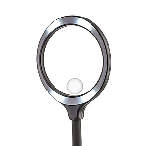 Carson DeskBrite300 COB LED Lighted 2x Aspheric Magnifier & Desk Lamp with 5x Spot Lens with Included USB-C Power Adapter (LM-30)., Black, Medium
