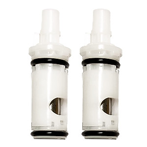 Jadiver GM 1224 1224B Cartridge Replacement Compatible with 2 Handle Faucets and Tub Showers, Durable Brass and Plastic -2 Pack