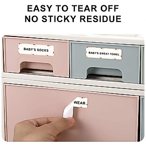NIIMBOT D11 Label Maker Tape Adapted Label Print Paper Standard Laminated Office Labeling Tape Replacement (Transparent)