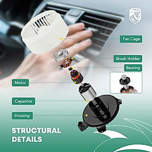 YHTAUTO A/C Heater Blower Motor Assembly Replacement for Nissan Altima Maxima Murano Infiniti EX35 FX35 FX50 G35 M35 Q50 Q60 QX60, Front Side