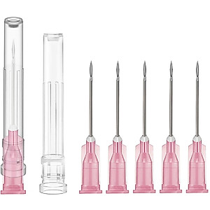 18Gauge Dispensing Needle 1" - Luer Lock Syringe Needle, Pack of 100