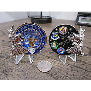 US Cyber Command CYBERCOM USN USAF Army NSA Wizard Challenge Coin